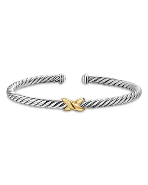 David Yurman Cable Flex X Station Bracelet - Silver