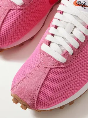 Nike Ld-1000 Mesh And Suede Lace-up Sneakers - Pink