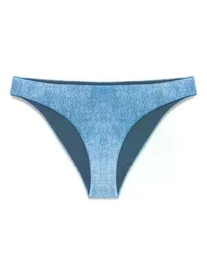 FISICO Denim-effect Bikini Bottom - Blue