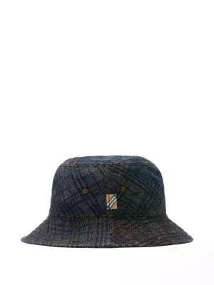 Burberry Checked Denim Bucket Hat