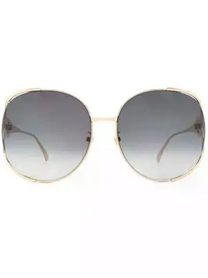 Gucci Round-frame Sunglasses - Gold