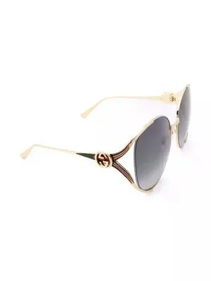 Gucci Round-frame Sunglasses - Gold