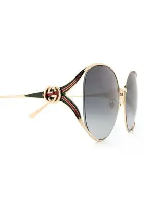 Gucci Round-frame Sunglasses - Gold