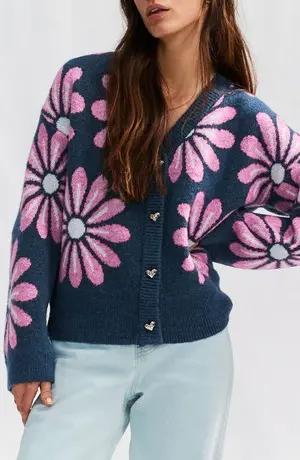NEXT Floral Button Cardigan
