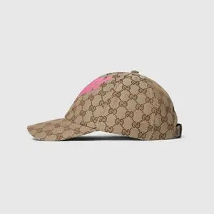Gucci Gg Canvas Baseball Cap With Print Original Gg Fabric