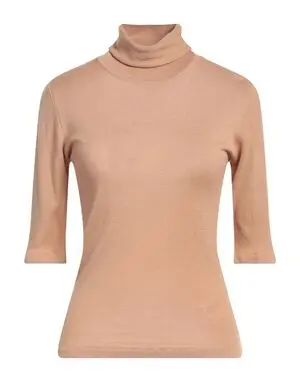 CARACTÈRE Wool Blend Turtleneck 3/4 Sleeve Top