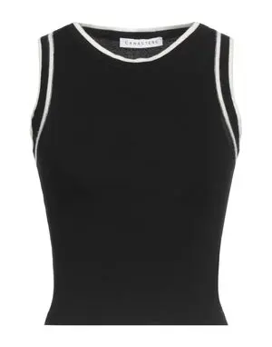 CARACTÈRE Sleeveless Knitted Top - Black