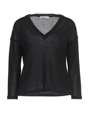 CARACTÈRE V-neck Knit Sweater - Black