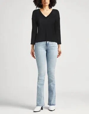CARACTÈRE V-neck Knit Sweater - Black