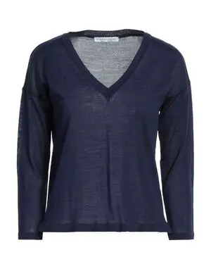 CARACTÈRE V-neck Knit Sweater - Navy