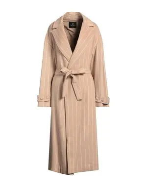 CRISTINAEFFE Felted Striped Belted Coat - Camel