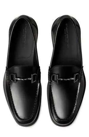 STUART WEITZMAN Bowen Bit Loafer - Black