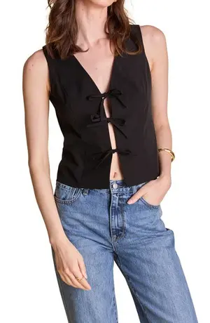 Endless Rose Sleeveless Tie-front Top