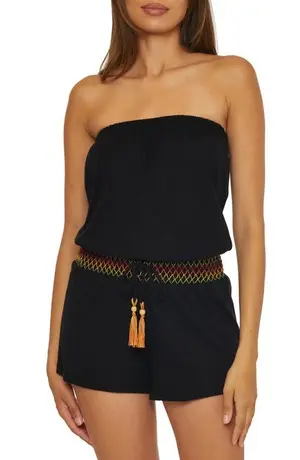 SOLUNA Sunset Cover-Up Romper Black