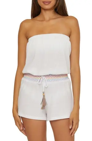 SOLUNA Sunset Cover-up Romper - White