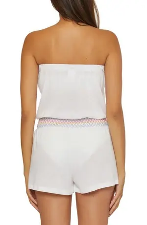 SOLUNA Sunset Cover-up Romper - White