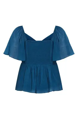 City Chic Marci Flutter Sleeve Top