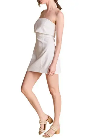 Endless Rose Strapless Mini Dress - White