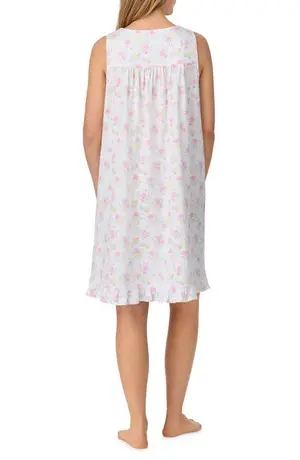 Eileen West Cotton Lawn Nightgown - White Multi