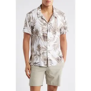 Hugo Boss Beach Camp Shirt - Natural/ White