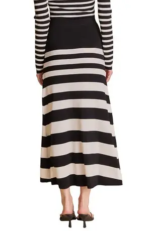Endless Rose Stripe Midi Sweater Skirt