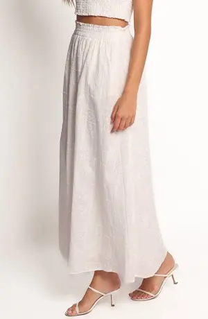 PETAL & PUP Embroidered Maxi Skirt