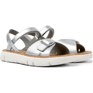 Camper Oruga Ankle Strap Sandal - Medium Gray