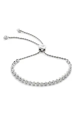 Monica Vinader Lab Grown Diamond Friendship Bracelet - Sterling Silver /lab Diamond