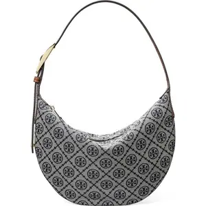 Tory Burch Small T Monogram Jacquard Balloon Bag - Tory Navy