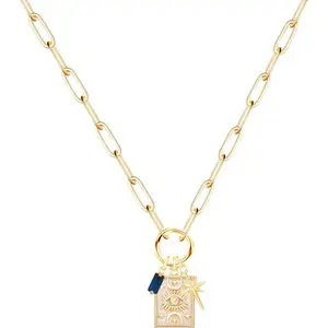 EMMA RAE Celestial Luxe Everlink Charm Necklace - Gold