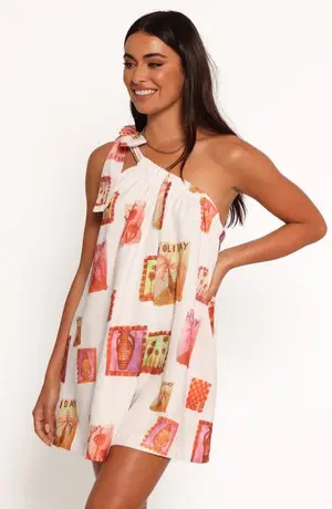 PETAL & PUP Mellie One-shoulder Romper