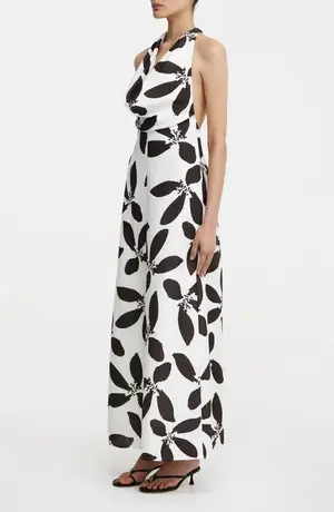 Significant Other Jennifer Print Halter Maxi Dress