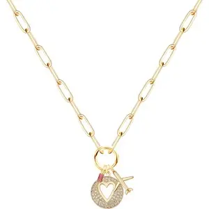 EMMA RAE Explorer Luxe Everlink Charm Necklace - Pink