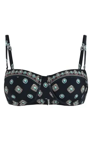 L'Agence Alexandra Underwire Bikini Top - Black