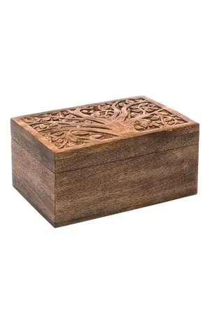 MATR BOOMIE Aranyani Tree Of Life Jewelry Box With Tray - Brown