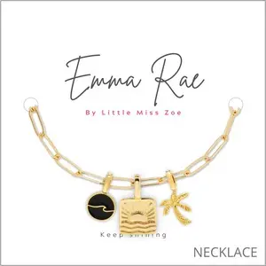 EMMA RAE Ocean Multi Charm Necklace