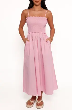 Smocked Bodice Maxi Dress