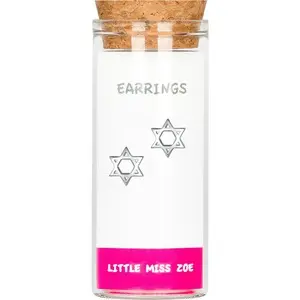 LITTLE MISS ZOE Star Of David Stud Earrings - Silver