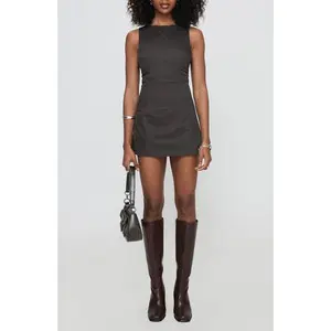 Princess Polly Organic Cotton Skirted Romper - Grey