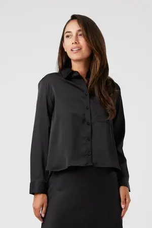 BY TESS COLLECTION Ella Blouse - Black
