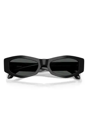Versace 54mm Irregular Sunglasses - Black/dark Grey
