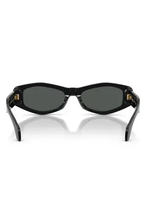 Versace 54mm Irregular Sunglasses - Black/dark Grey