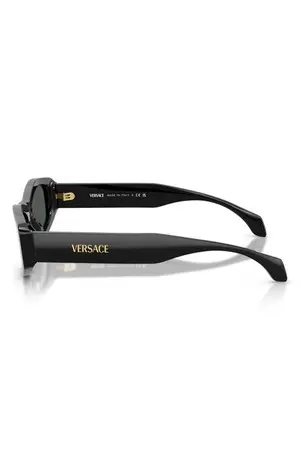 Versace 54mm Irregular Sunglasses - Black/dark Grey