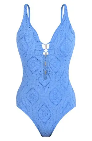 La Blanca Mantra Plunge One-piece Swimsuit