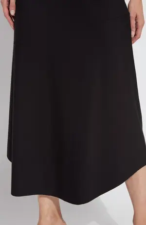 Lyssé Essentials A-line Ponte Midi Skirt