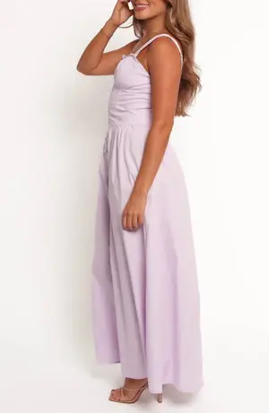 PETAL & PUP Bellus Lace Trim Sleeveless Maxi Dress