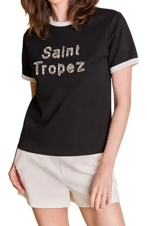 Endless Rose Beaded T-shirt