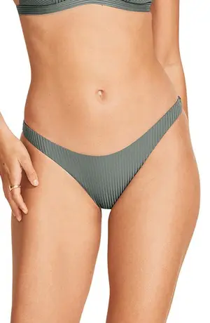 VITAMIN A® California High Leg Bikini Bottoms - Green