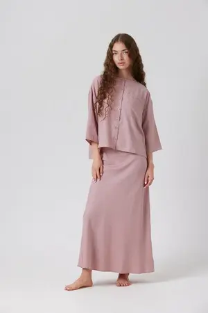 BY TESS COLLECTION Mari Maxi Skirt - Blush