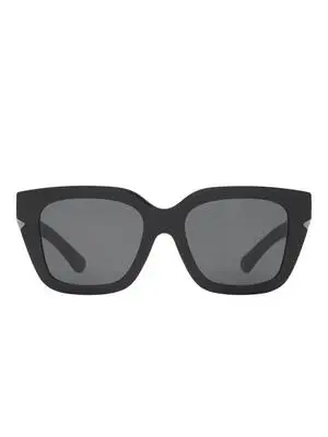 Burberry Inlaid Check Cat-eye Sunglasses - Black